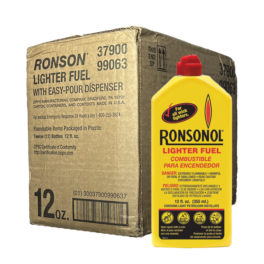 Ronson Lighter Fluid 12 oz Bottle, 12 PACK #99063 – Benhalex