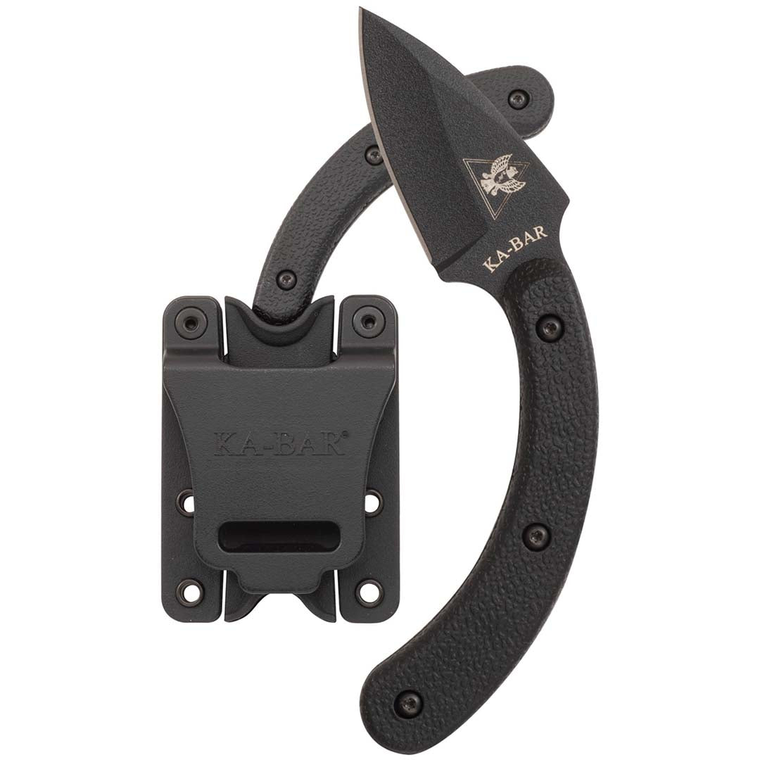 KA-BAR TDI Ladyfinger Knife, 1.9" Blade + Hard Plastic Molle Compatibl ...